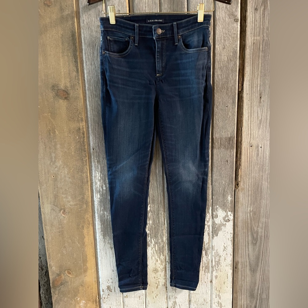 Lucky Brand Mid Rise Ava Super Skinny - Size 27 - Gem